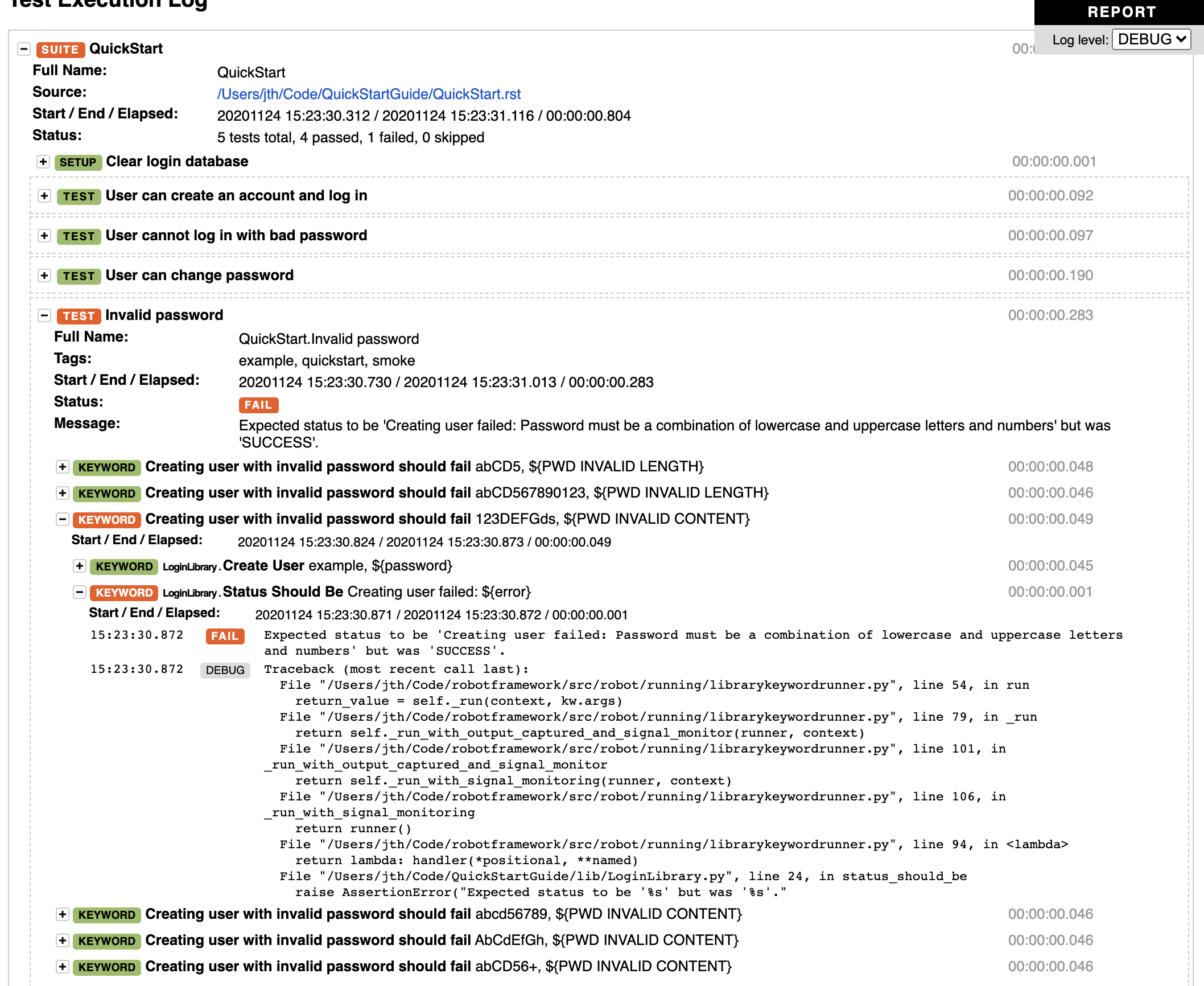 Robot Framework User Guide